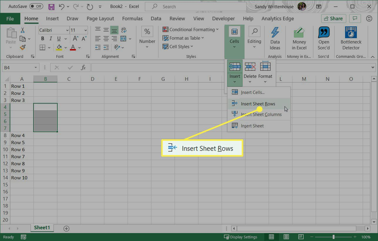 Cara Praktis Menambahkan Baris dan Kolom pada Microsoft Excel - PCMAX